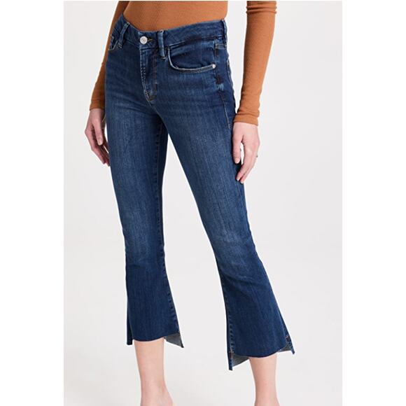 Frame Denim | Jeans | New Frame Le Crop Mini Boot Staggered Raw Hem ...